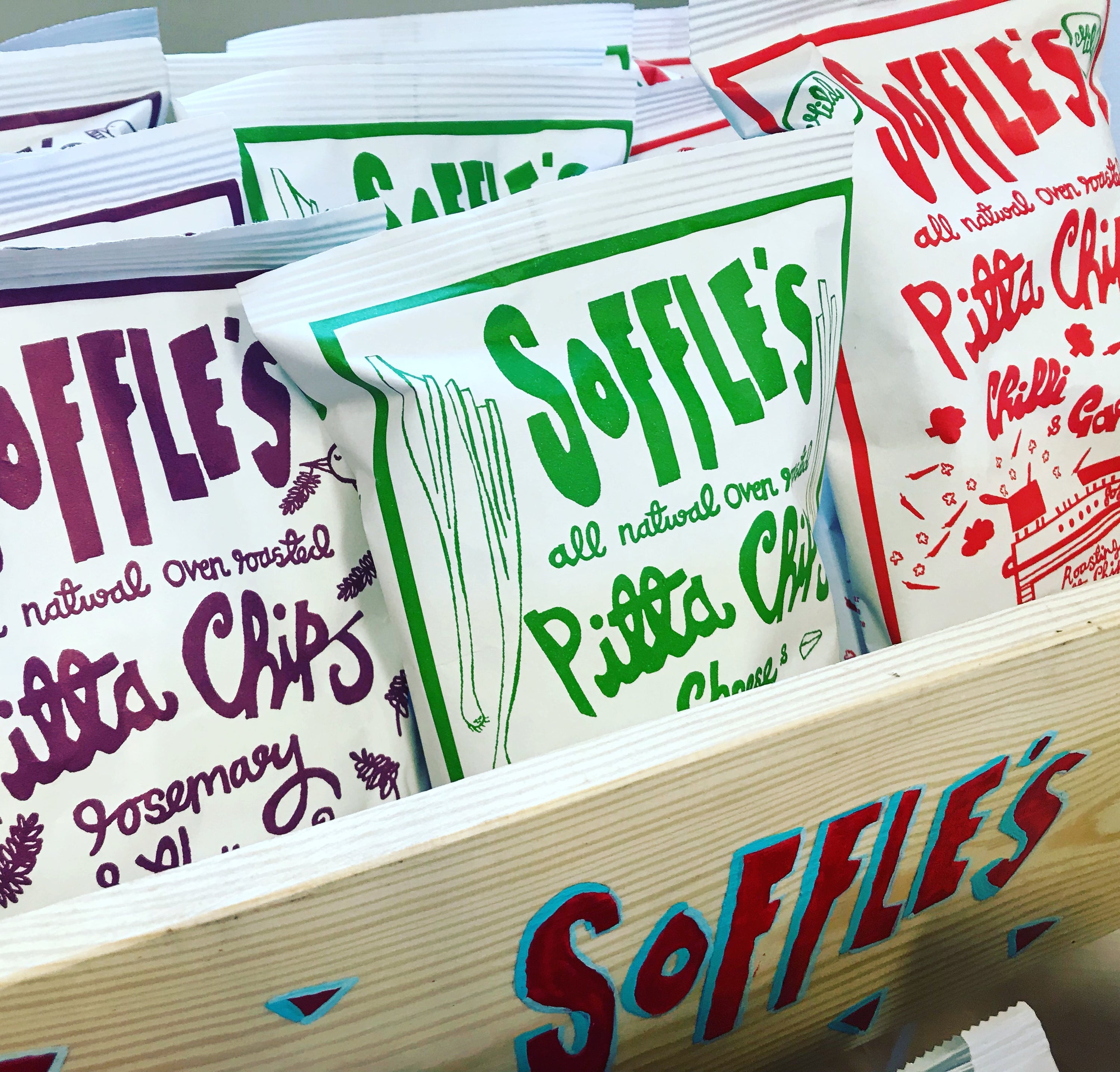 Soffle's Chilli & Garlic MILD Pitta Chips15 x 60g – Stores Supply